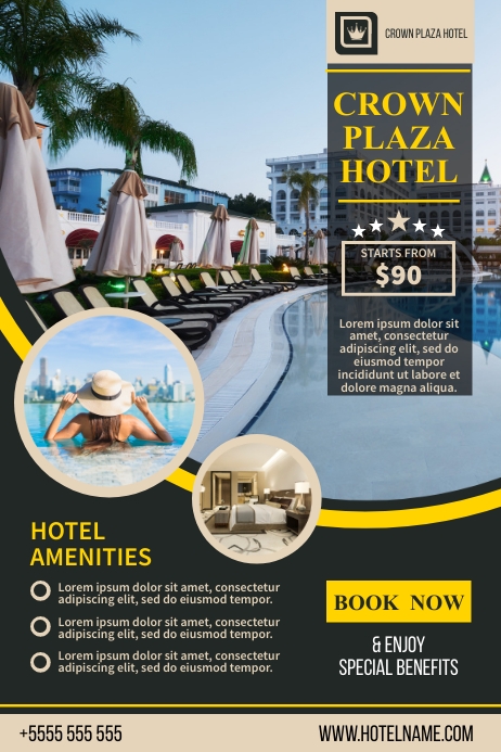 Hotel accommodation rental flyer deal sales Template | PosterMyWall