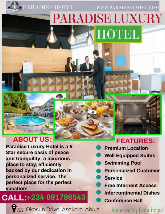 Copy of Hotel advert template | PosterMyWall