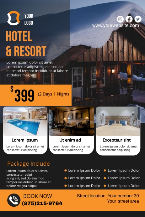 Hotel and Resort Template | PosterMyWall