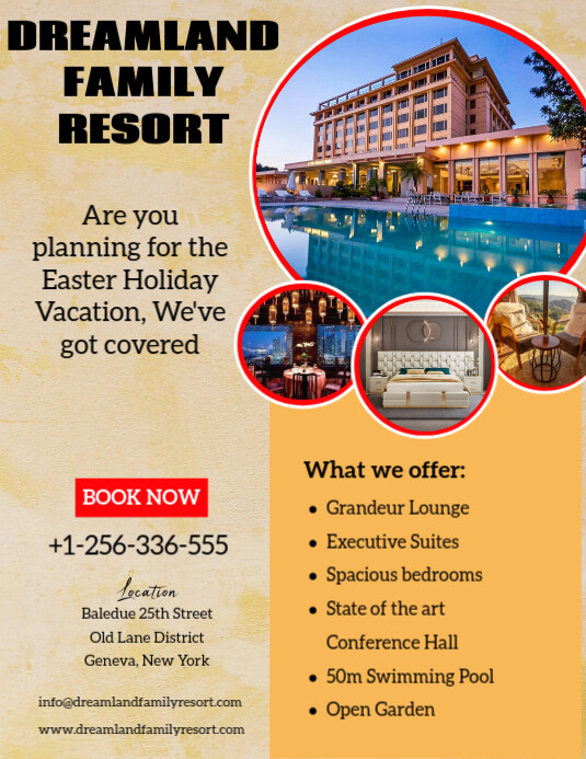 Hotel and Restaurant Ad Template | PosterMyWall