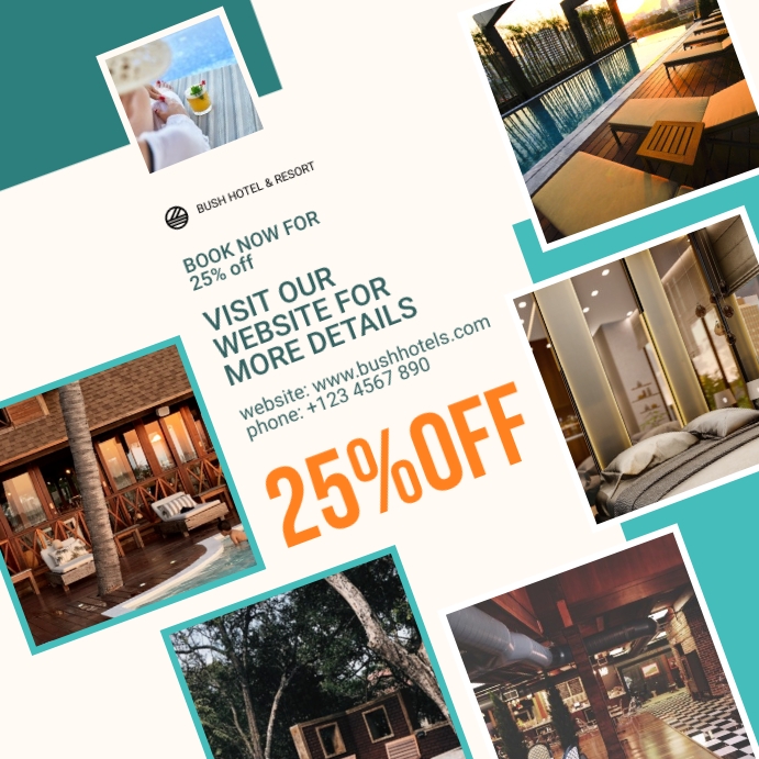 Copy of Hotel booking with a discount | PosterMyWall