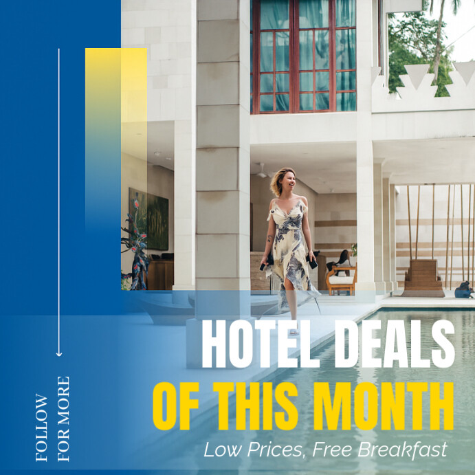 Hotel Deals Of This Month Ad Template | PosterMyWall