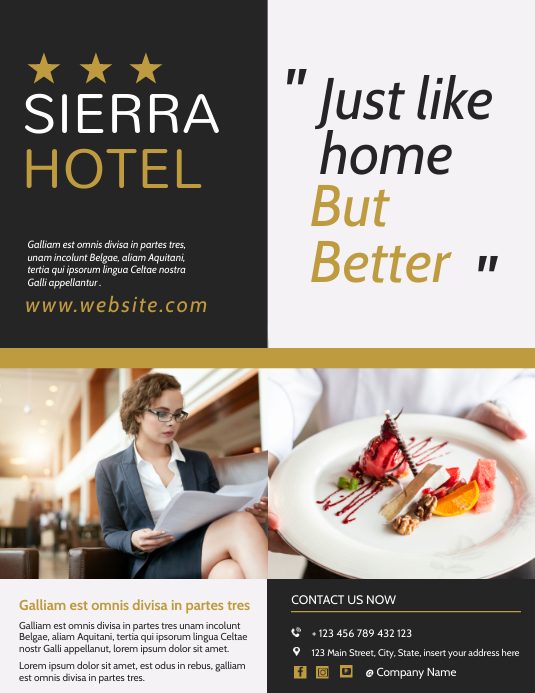 Copy of hotel flyer advertisement | PosterMyWall