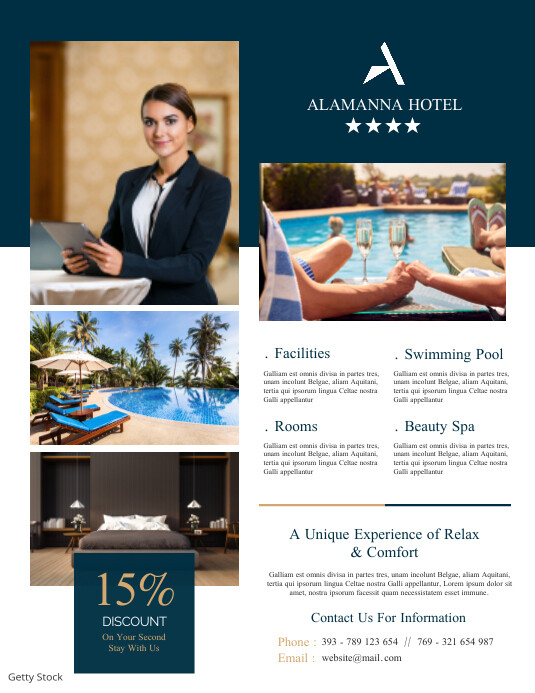 hotel flyer advertisement Template | PosterMyWall