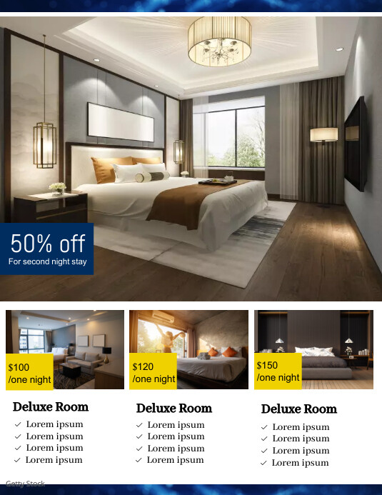 Hotel Flyers Template | PosterMyWall