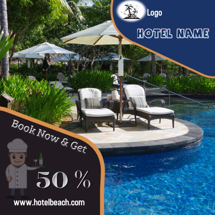 Hotel Package 50% Off Template | PosterMyWall