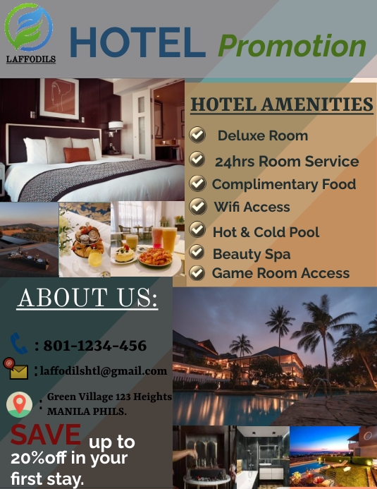 HOTEL PROMOTION Template | PosterMyWall