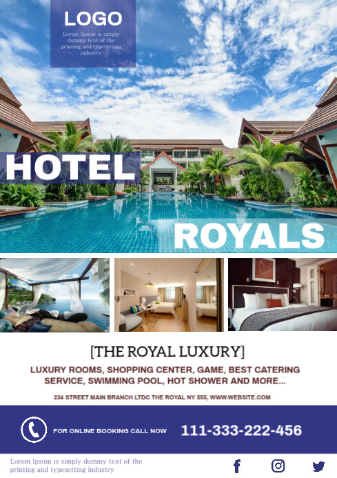 Hotel promotion flyer Template | PosterMyWall