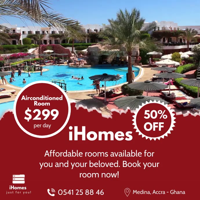 Hotel Promotion Video Template | PosterMyWall