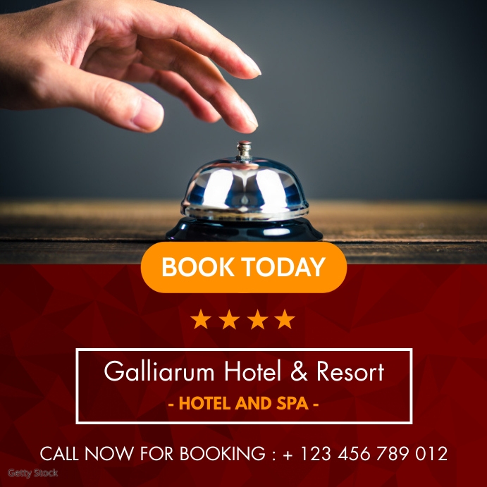 hotel resort advertisement Template | PosterMyWall