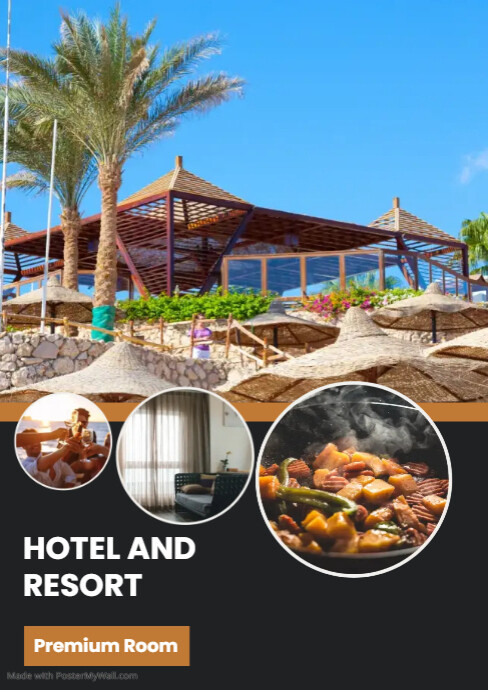Hotel Resort Flyer Poster Templat | PosterMyWall