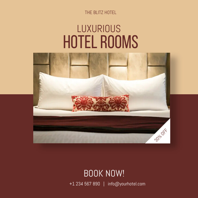 hotel room Template | PosterMyWall