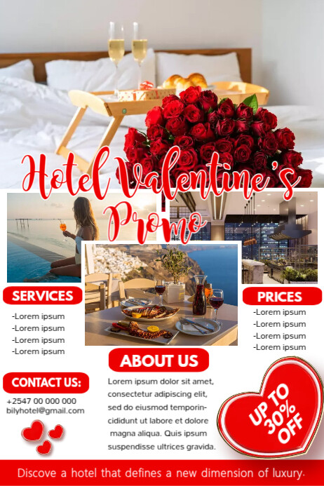 Copy of Hotel Valentine's Poster Promo | PosterMyWall