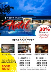 Valentines Hotel Promo Template | PosterMyWall