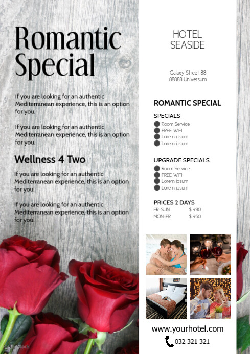 Copy of Hotel Weekend Special romantic Advert Flyer | PosterMyWall