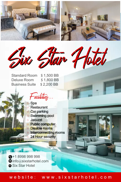 Hotels & Resort Restaurant Holiday flyer Template | PosterMyWall