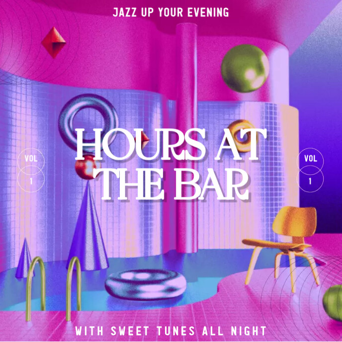 Hours At The Bar Album Cover Templat | PosterMyWall