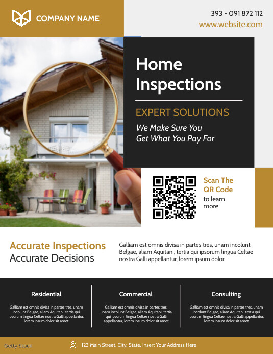 House and home inspections flyer advertisemen Template | PosterMyWall