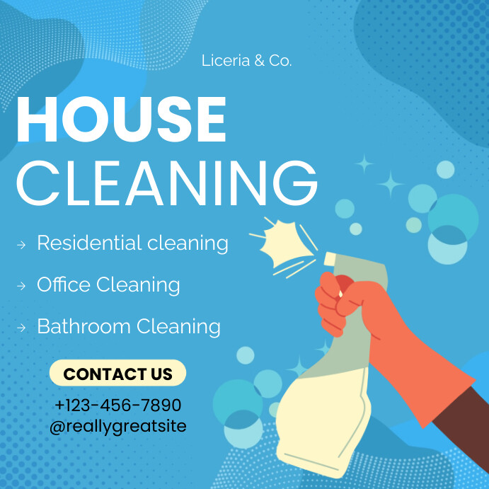 House Cleaning Template | PosterMyWall