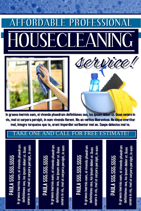 House Cleaning Service Template | PosterMyWall