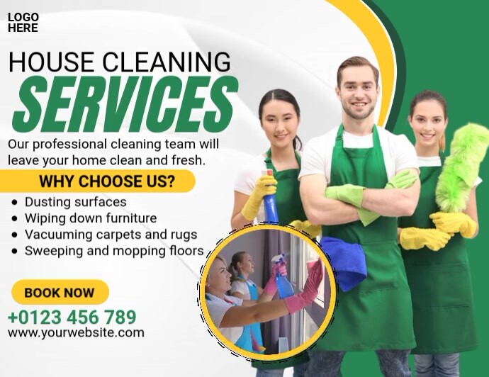 House Cleaning Services Ads Template | PosterMyWall