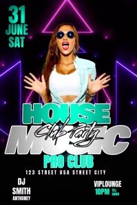 House Party Club Template | PosterMyWall
