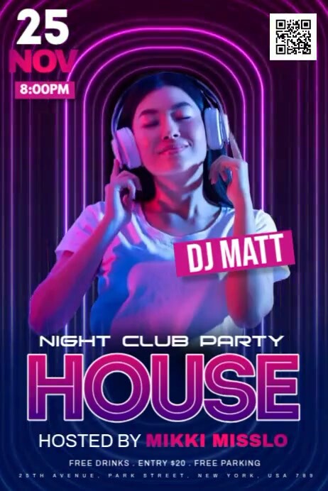 Copy of House Club Party | PosterMyWall