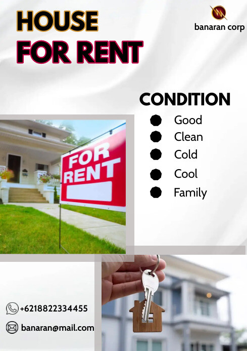 House For Rent Template | PosterMyWall