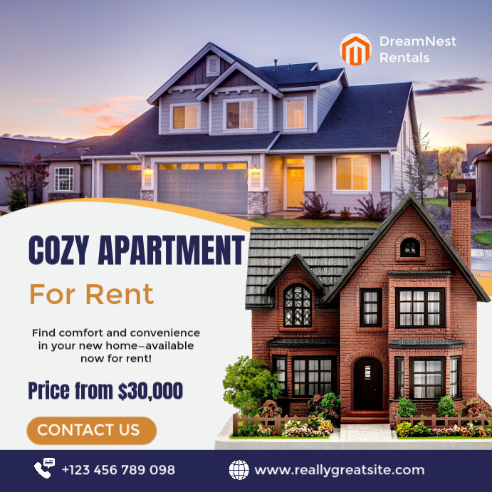 Copy of House for Rent Poster Template | PosterMyWall