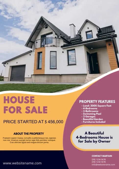 House for sale Template | PosterMyWall