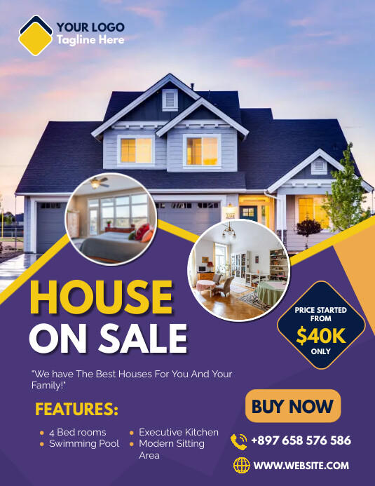 house for sale design template | PosterMyWall