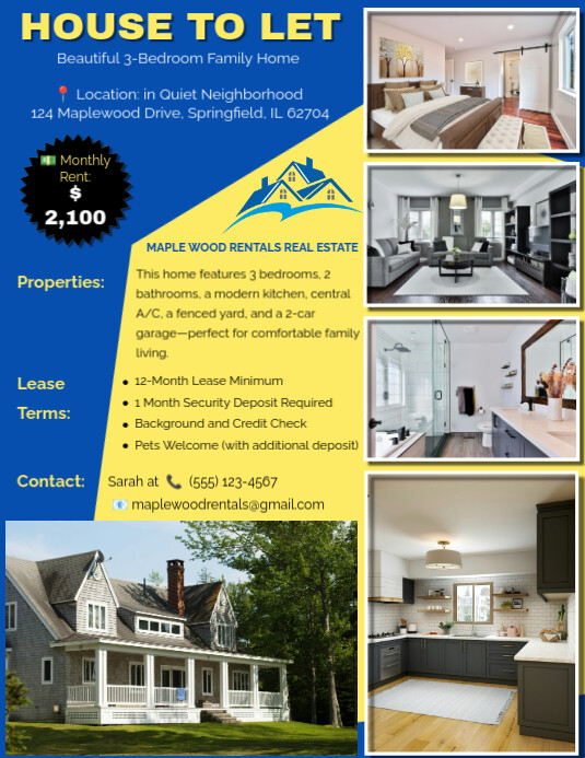 House for Sale Real Estate AD Template | PosterMyWall
