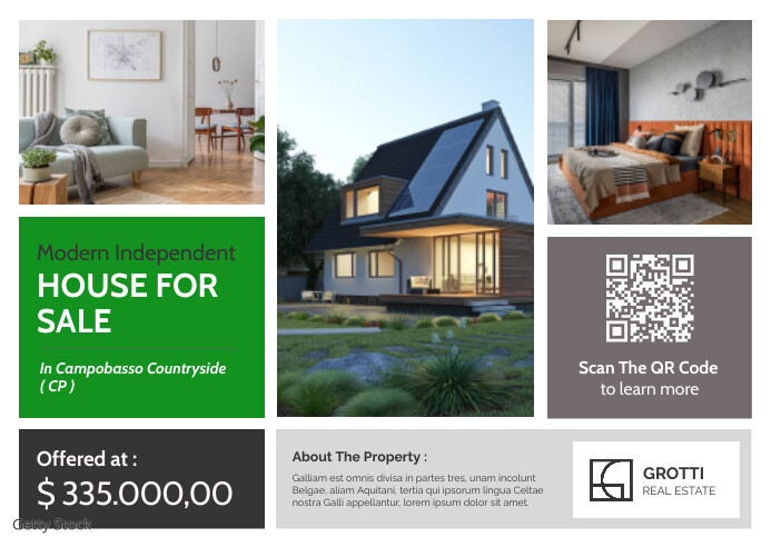 House for Sale Real estate advertisement Template | PosterMyWall