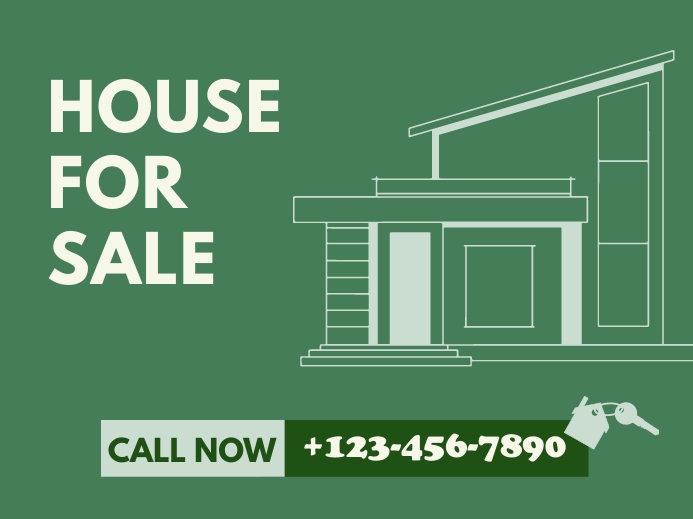 House For Sale Yard Sign Template | PosterMyWall