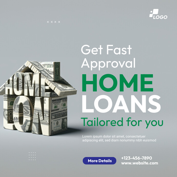 House Loan Ad Template | PosterMyWall