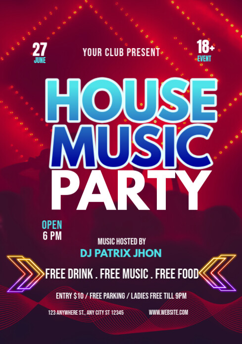 House music party Template | PosterMyWall