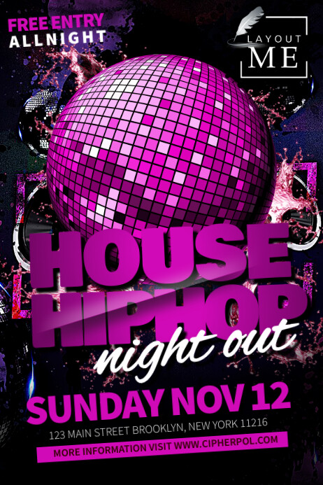 Copy of House Night Party | PosterMyWall