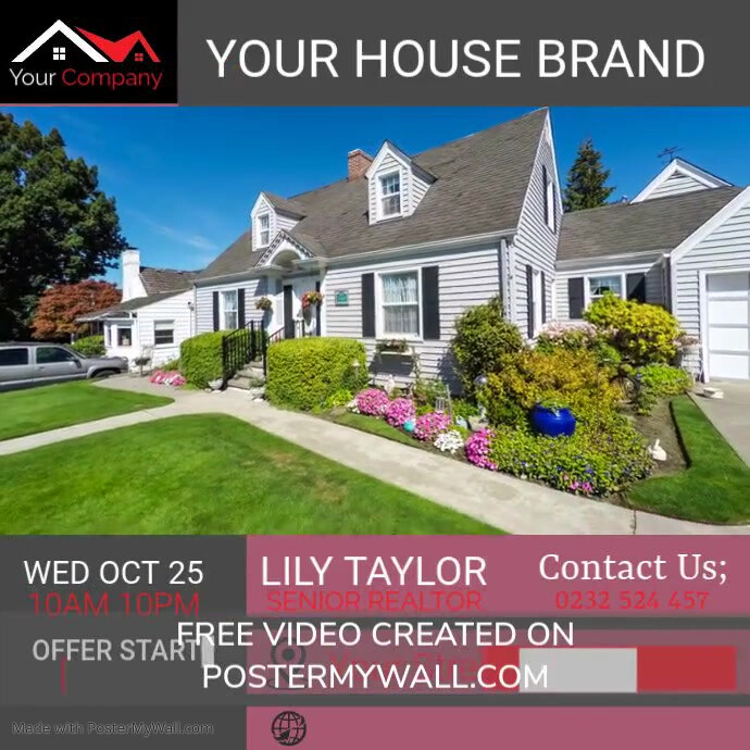 house online ad video Template | PosterMyWall