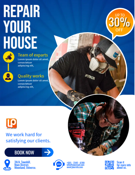 House Repair Ads Template | PosterMyWall