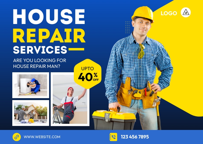 Copy of House Repair Service Ad, Instagram Postcard | PosterMyWall