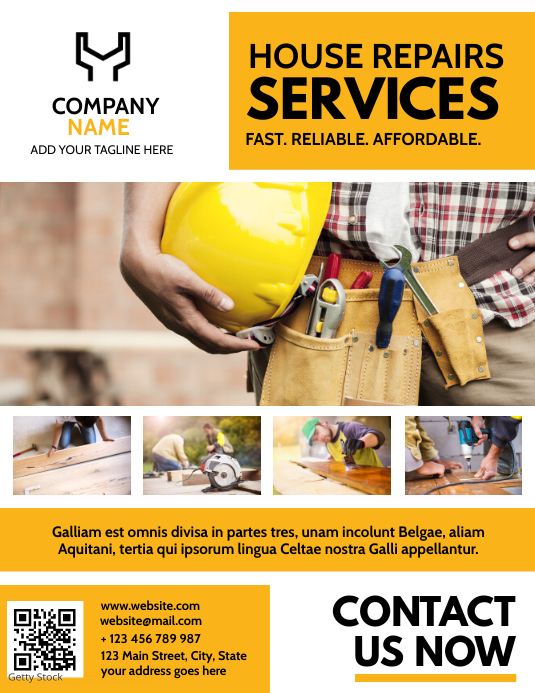 Copy of House repair services flyer advertisement | PosterMyWall