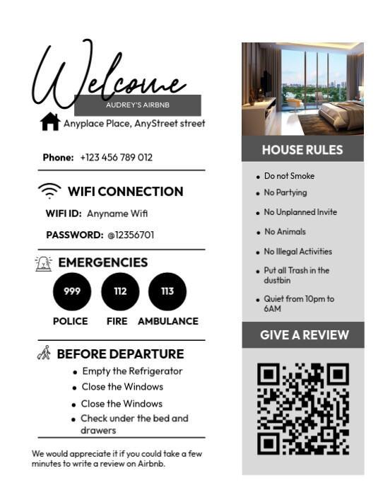 Copy of House Rules | PosterMyWall