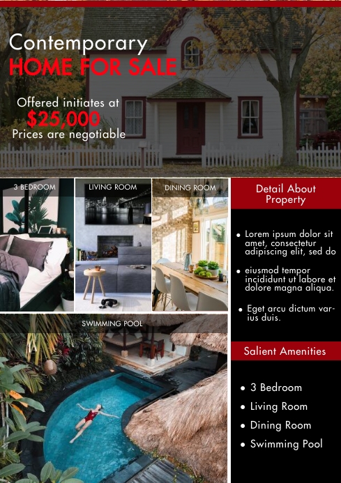 HOUSE SALES POSTER.KC Template | PosterMyWall