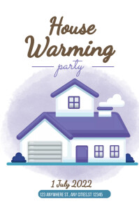 House Warming Pink Design Template | PosterMyWall