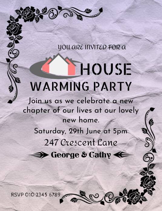 Copy of House Warming Design Flyer (us Letter) | PosterMyWall