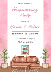 House warming invitation A4 Template | PosterMyWall