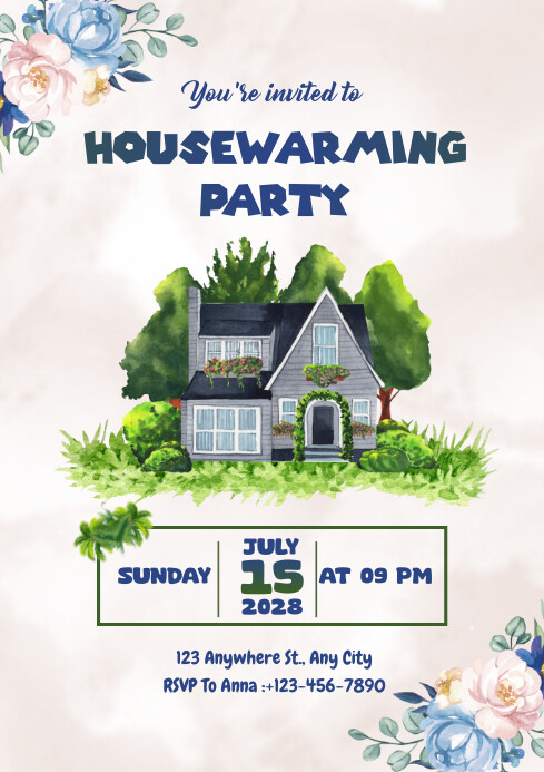 House Warming Flyer Template Housewarming Flyer Templates Customize,