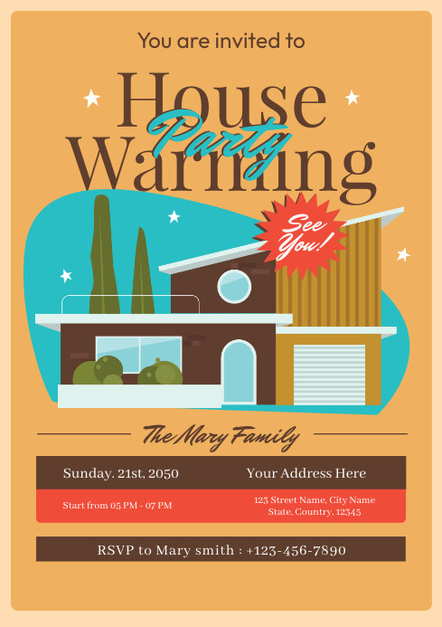House Warming Party Flyer Template | PosterMyWall