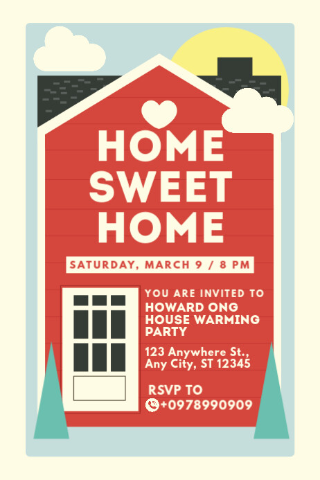 House Warming Party Invitation Poster Template Postermywall