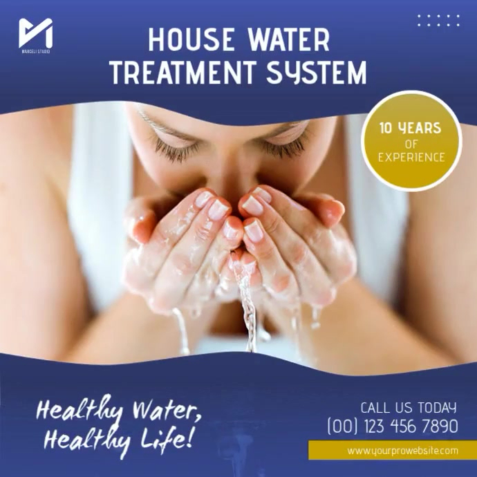 House Water Treatment System Video Ad Template | PosterMyWall